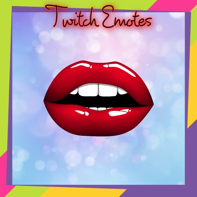 Lips Twitch Emote, Twitch Emotes, Single Emotes, Cute Emote, Discord ...