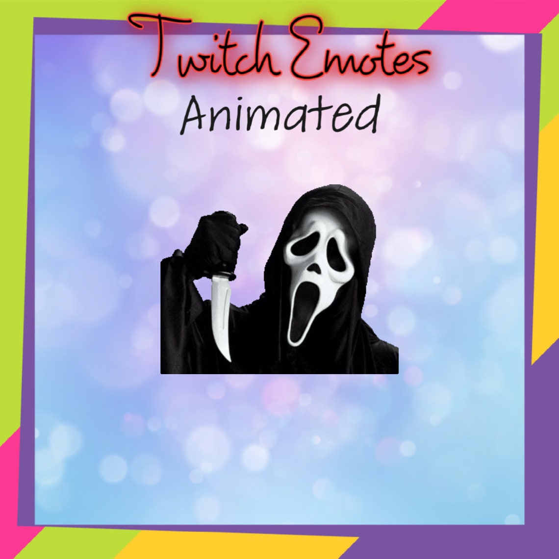 Ghostface Creepy Scream Animated Emotes, Twitch Emotes, Discord Emotes ...