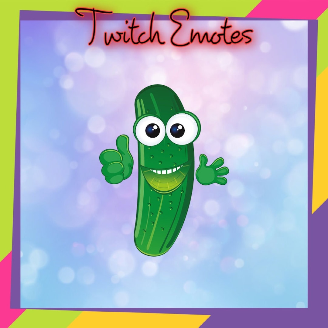 Pickle Thumbs up Cheeky Emotes, Twitch Emotes, Cute Emotes, Discord ...