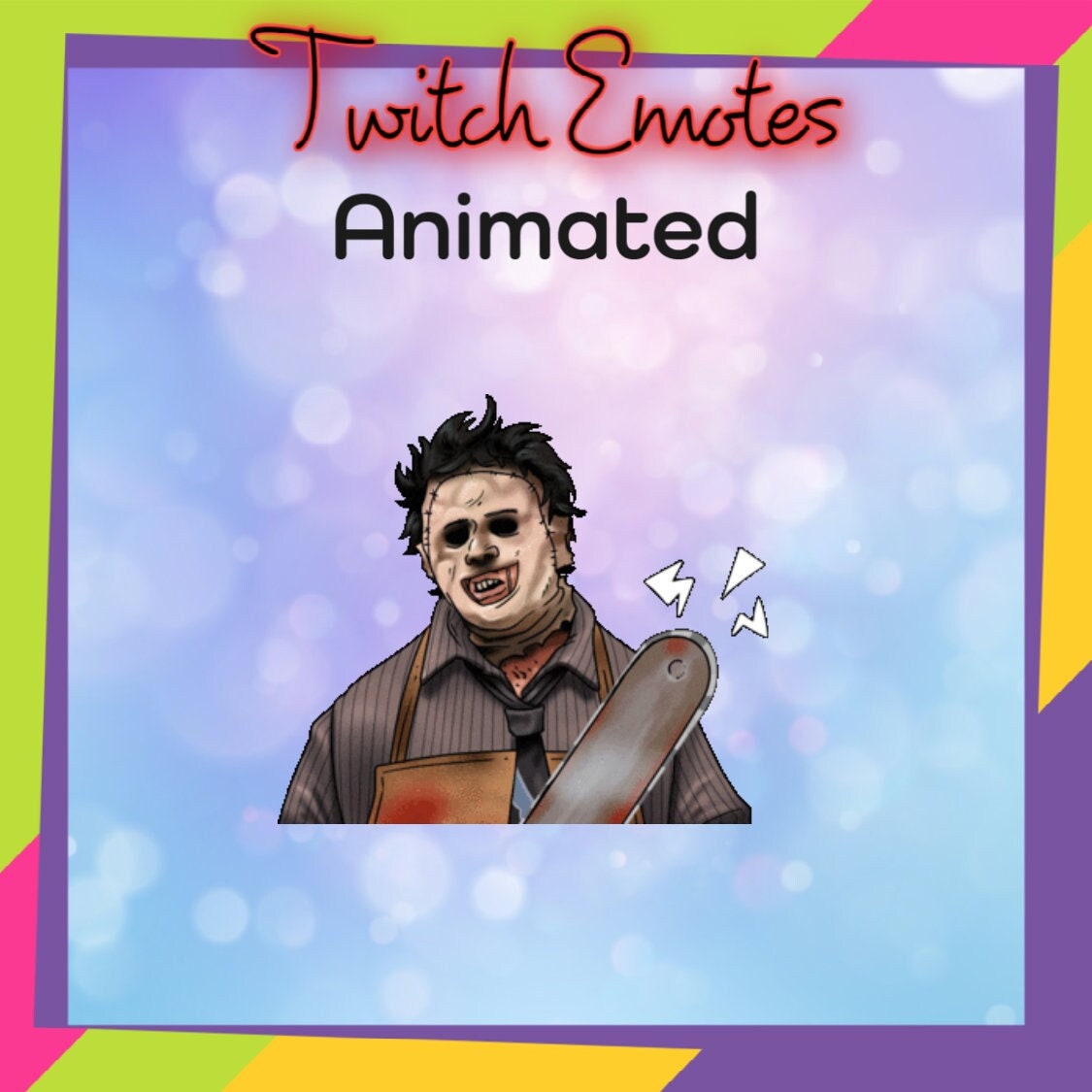 Leatherface Animated Emotes Twitch Emotes Creepy Emotes - Etsy Australia