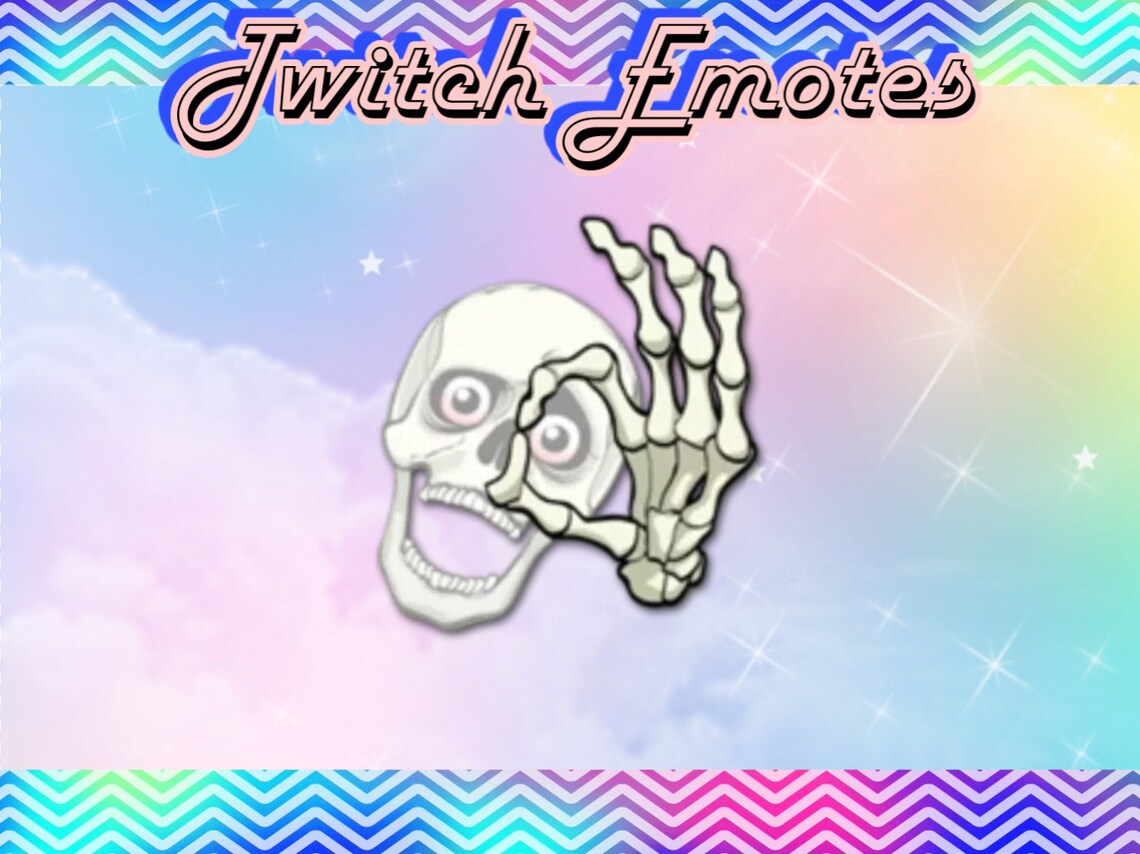 Skull Emote, Twitch Emotes, Discord Emotes, Streamer Emotes, Creepy ...