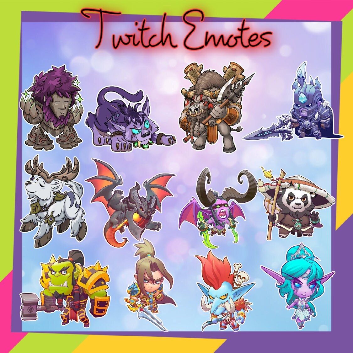 Gamer War Craft Creature Emotes, Twitch Emotes, Cute Emotes, Discord ...