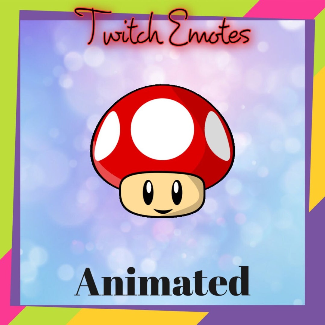 Cute Mario Mushroom Emotes, Twitch Emotes, Discord Emotes, Streamer ...