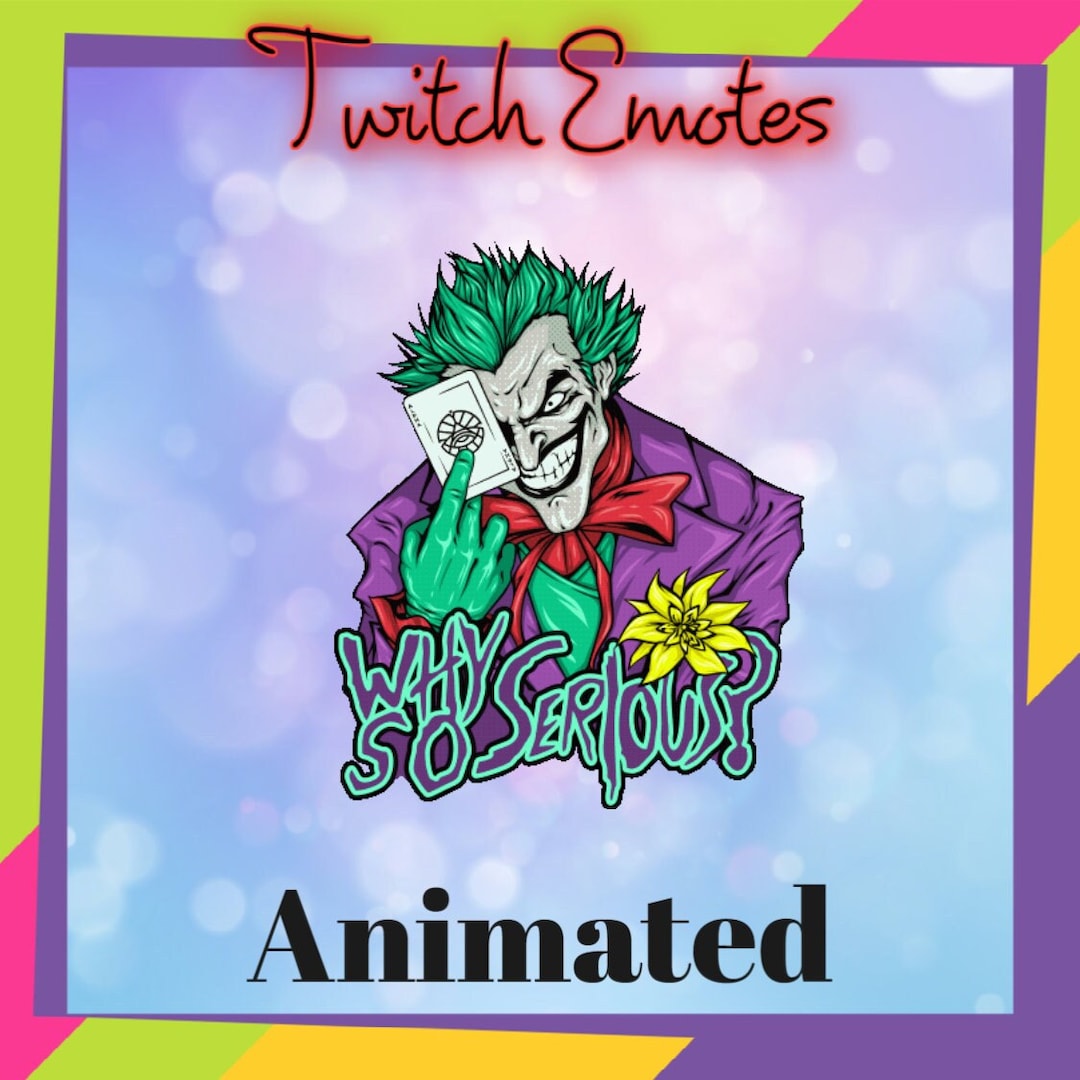 Joker Animated Emote, Twitch Emotes, Cool Emotes, Discord Emotes ...