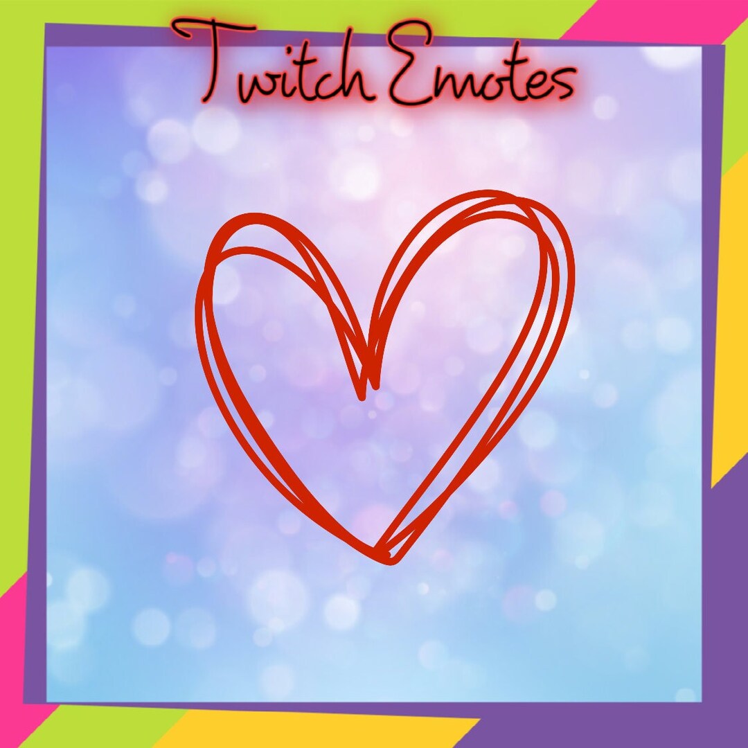 Heart Sketch Emotes, Twitch Emotes, Cute Emotes, Discord Emotes ...