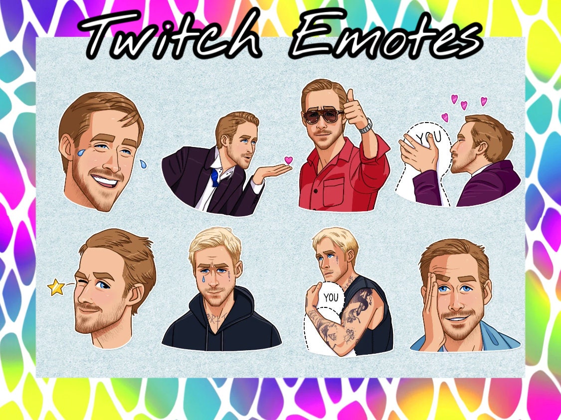 Ryan Gosling Emotes Twitch Emotes Cool Emotes Discord - Etsy Ireland