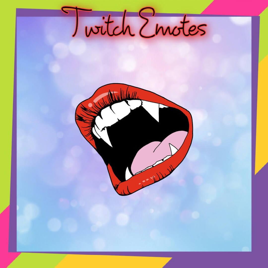 Vampire Mouth Emotes, Twitch Emotes, Cute Emotes, Discord Emotes ...