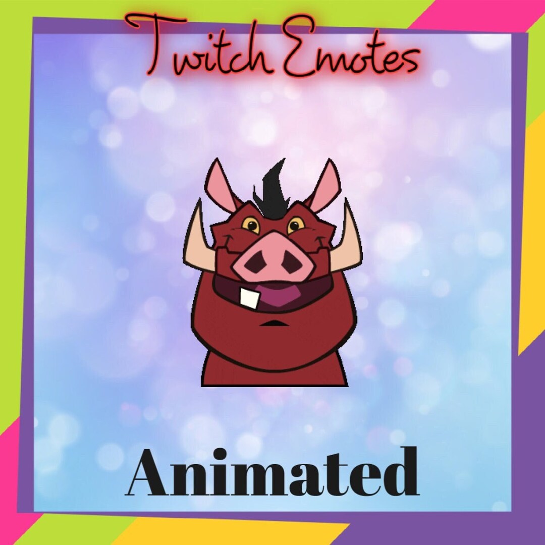 Animated Pumbaa Fart Emotes, Twitch Emotes, Cute Emotes, Discord Emotes ...