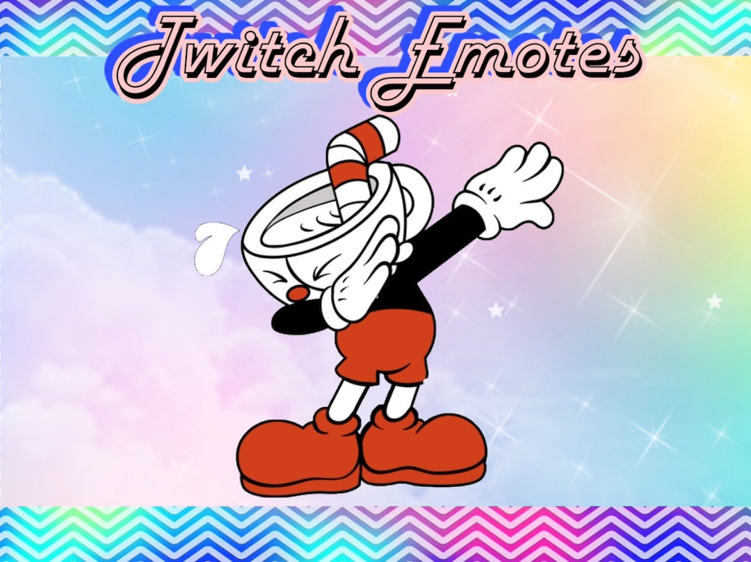 Dabbing Cup Head Emote, Twitch Emotes, Cool Emotes, Discord Emotes ...
