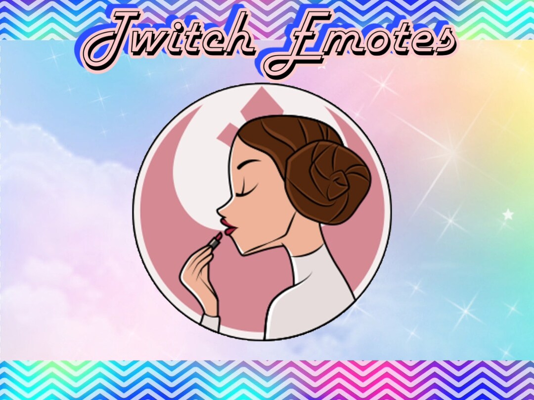 Pretty Lips Leia Emotes, Twitch Emotes, Cool Emotes, Discord Emotes ...