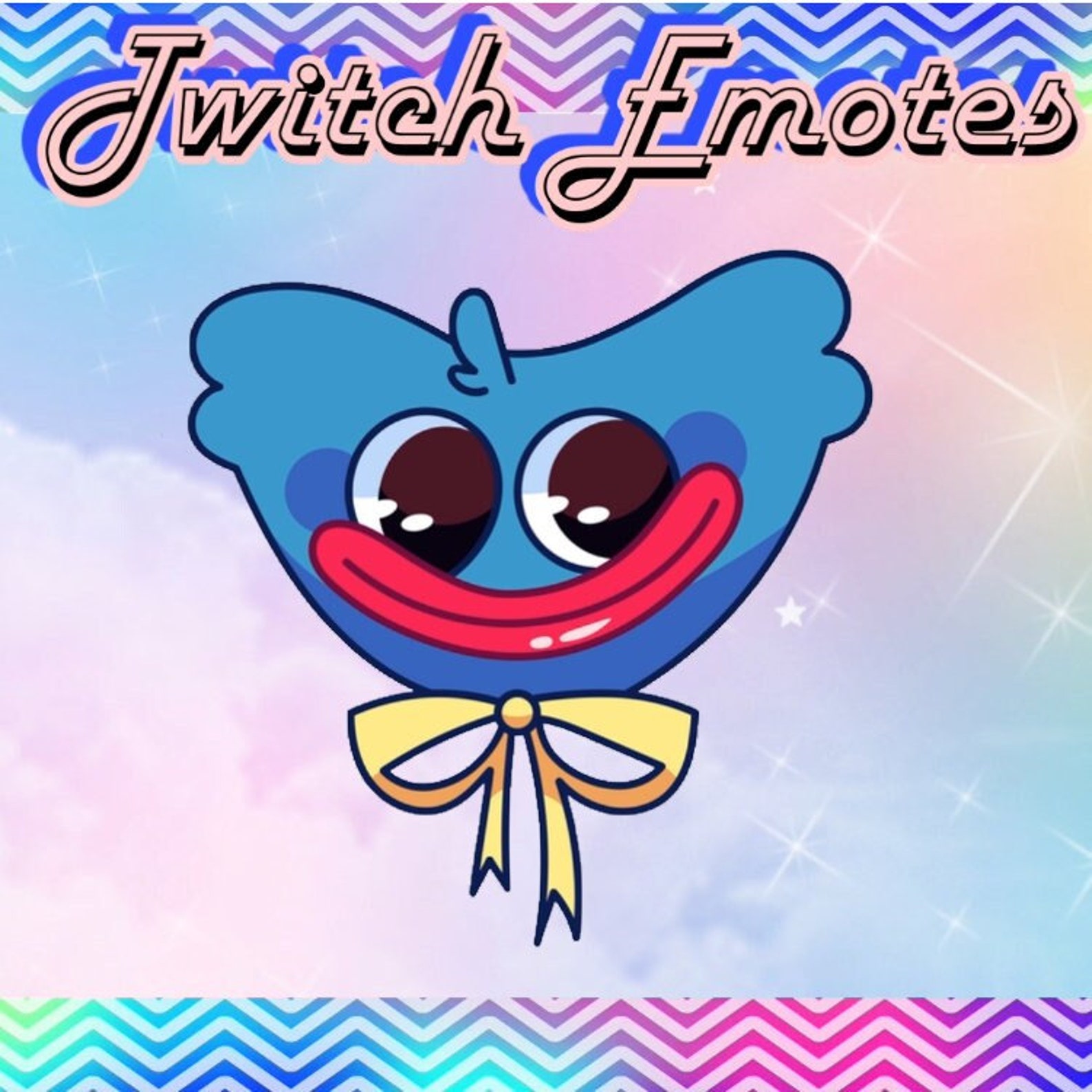 Poppy Play Time Huggy Emotes Twitch Emotes Cool Emotes - Etsy