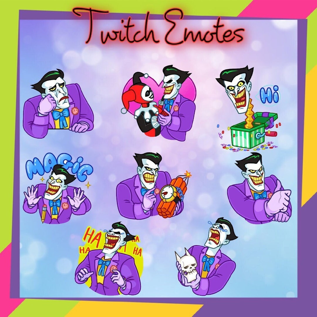 Joker and Harley Emotes, Twitch Emotes, Cool Emotes, Discord Emotes ...