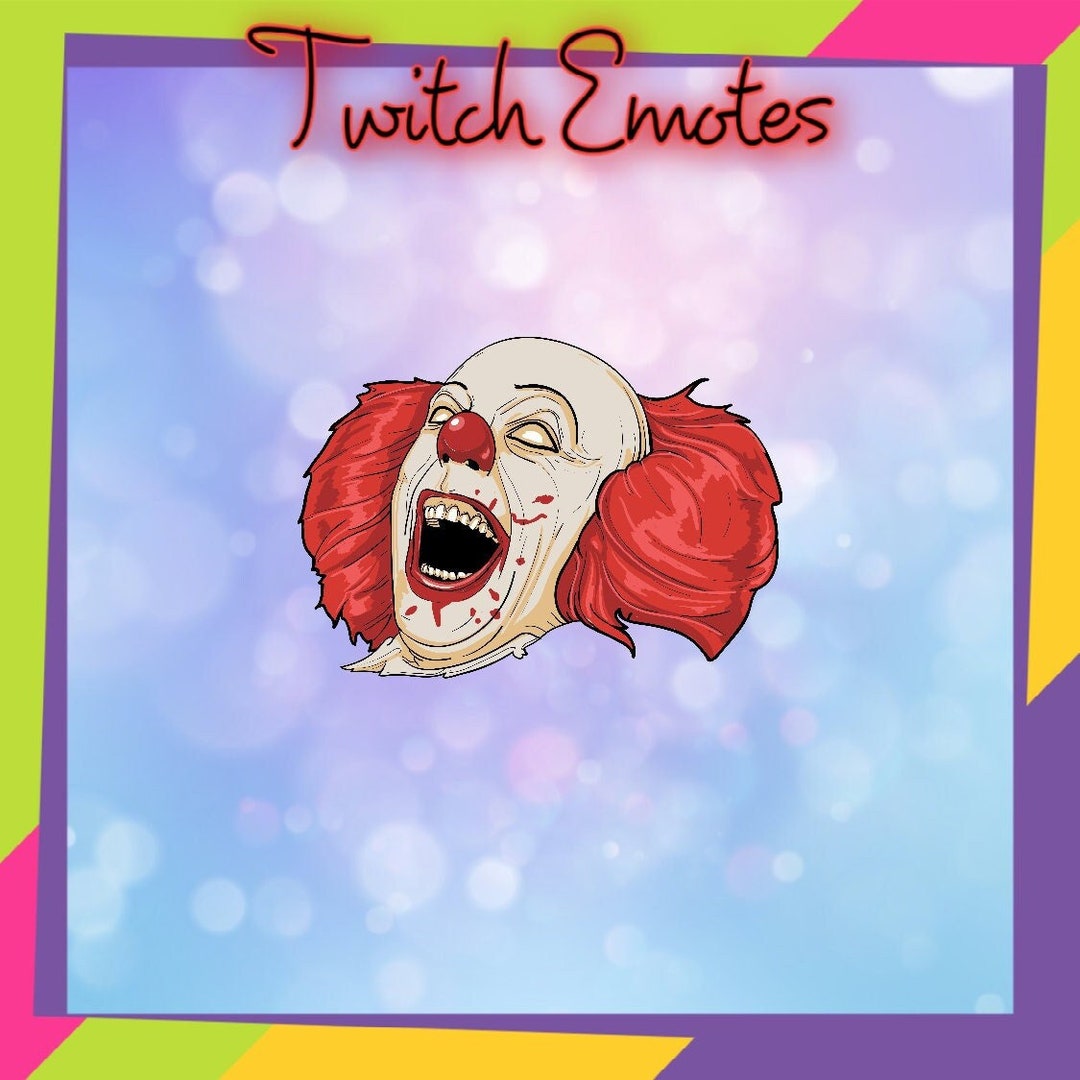Pennywise Tim Curry Emotes Twitch Emotes Discord Emotes - Etsy Hong Kong