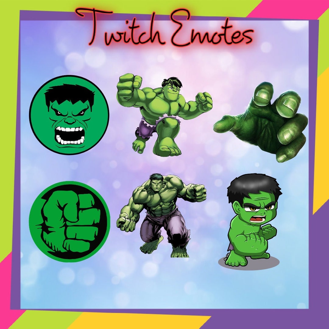 Hulk Emotes Twitch Emotes Cool Emotes Discord Emotes - Etsy