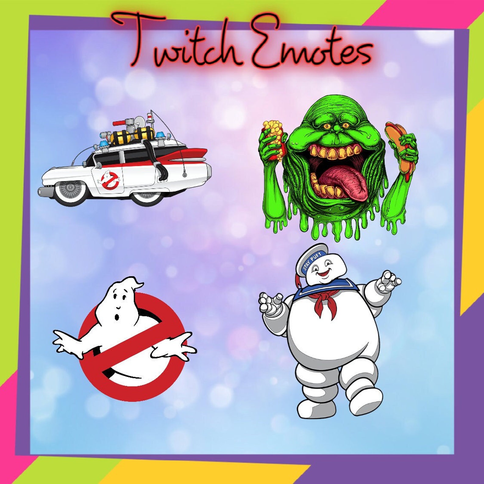 Ghost Slimer Stay Puft Emotes, Twitch Emotes, Cool Emotes, Discord ...