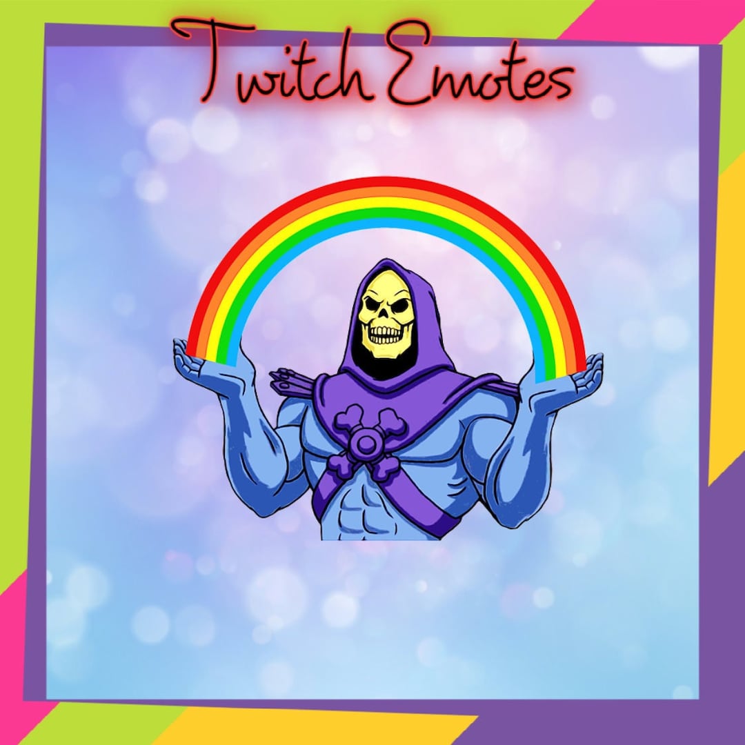 Skeletor Rainbow Emotes, Twitch Emotes, Cool Emotes, Discord Emotes ...