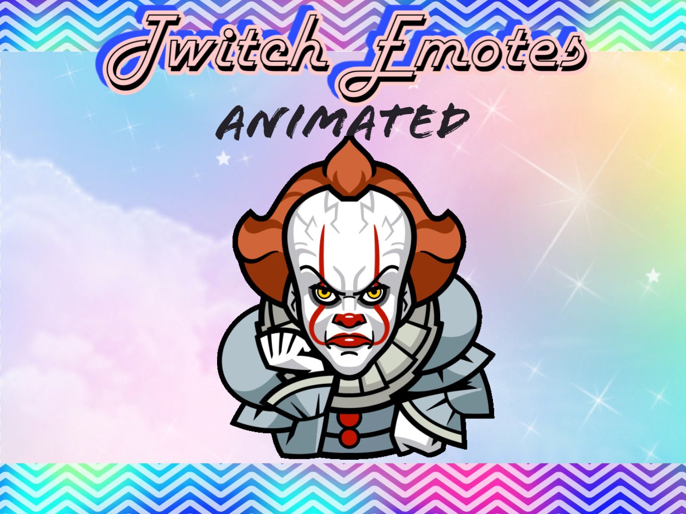 Animated Pennywise Grumpy Eyeroll Emote Twitch Emotes - Etsy