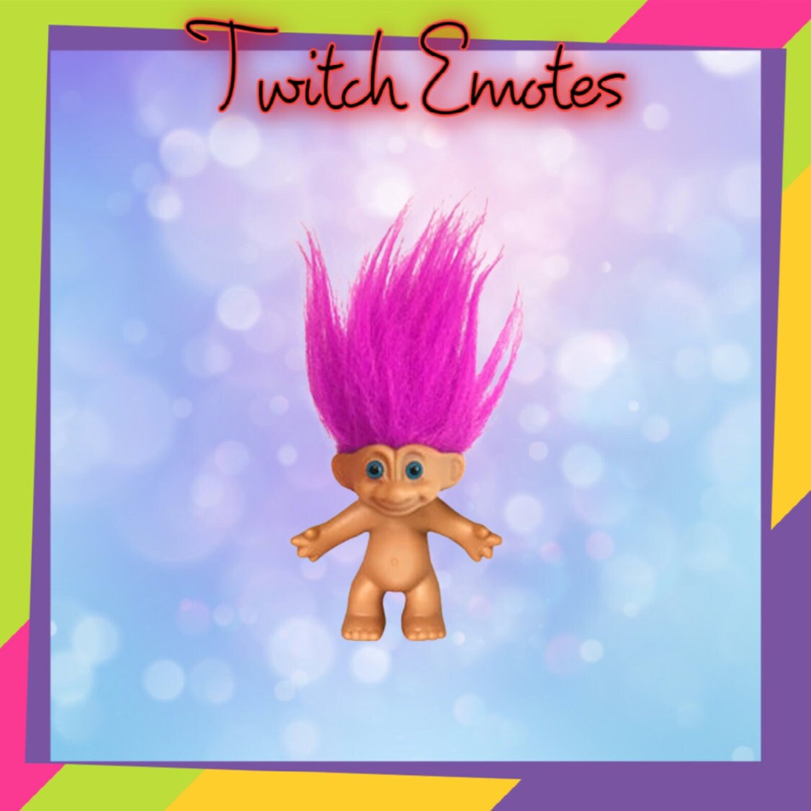 Cute Retro Troll Toy Emotes, Twitch Emotes, Discord Emotes, Streamer ...
