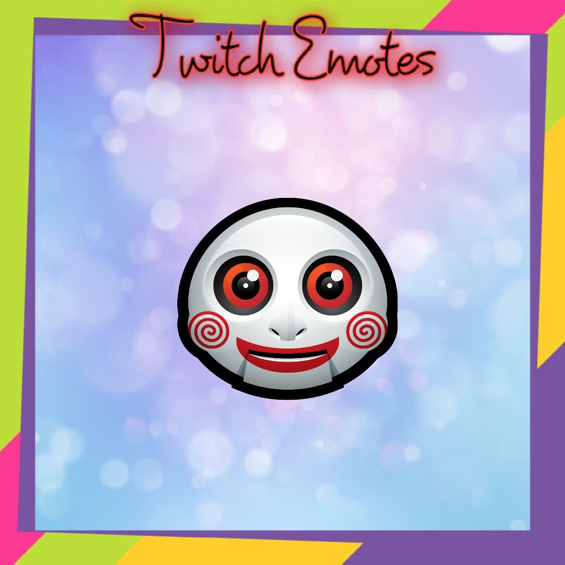 Billy Saw Emote, Twitch Emotes, Discord Emotes, Streamer Emotes, Creepy ...