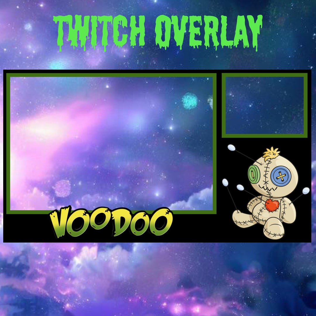 Voodoo Doll Overlay Screen, Twitch Overlay Screen, Streaming, Overlay ...