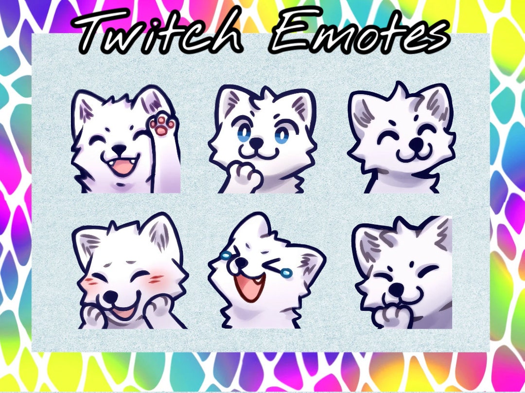 Furry Emotes Dog Wolf Fox Twitch Emotes Cute Emotes - Etsy Australia