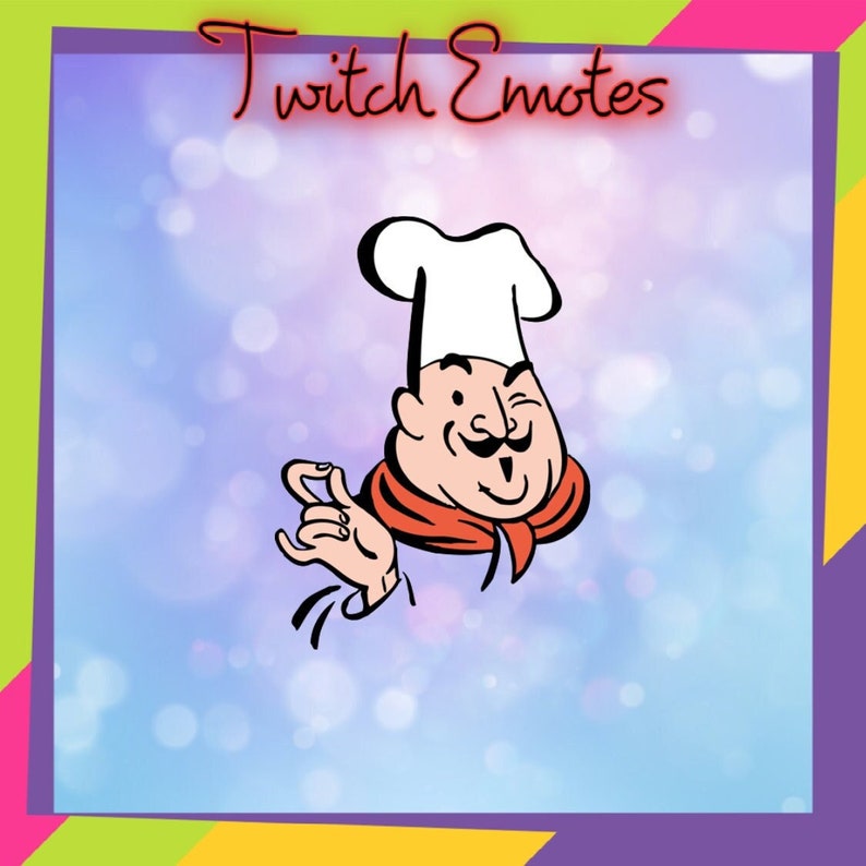Chef Emote Twitch Emotes Cool Emotes Discord Emotes - Etsy