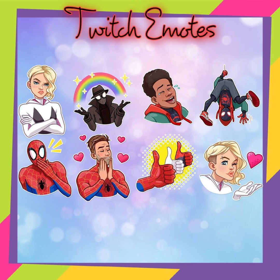 8x Spider Emotes, Twitch Emotes, Cute Emotes, Discord Emotes, Streamer ...