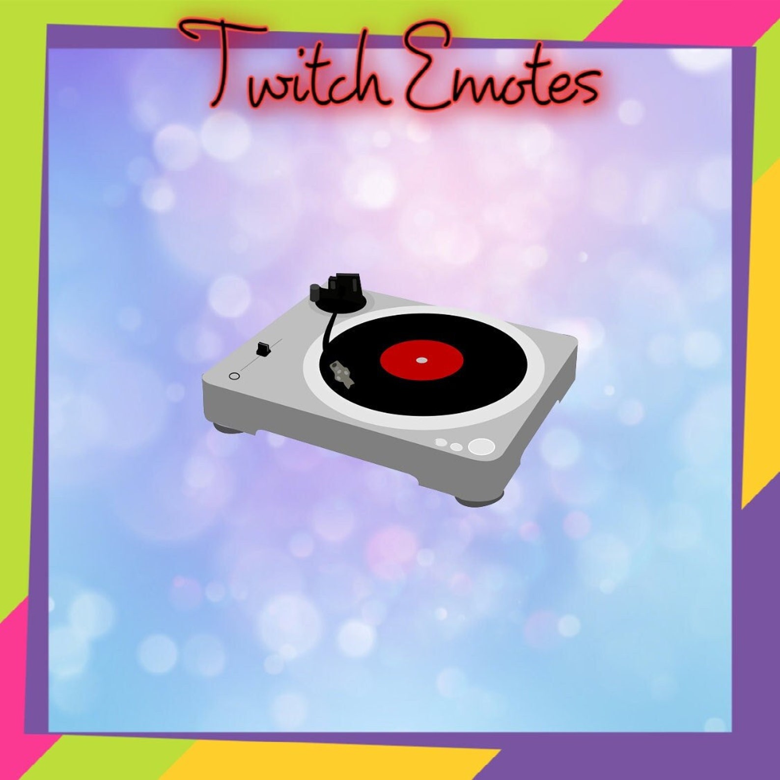 Record Deck Dj Emotes Twitch Emotes Cute Emotes Discord - Etsy