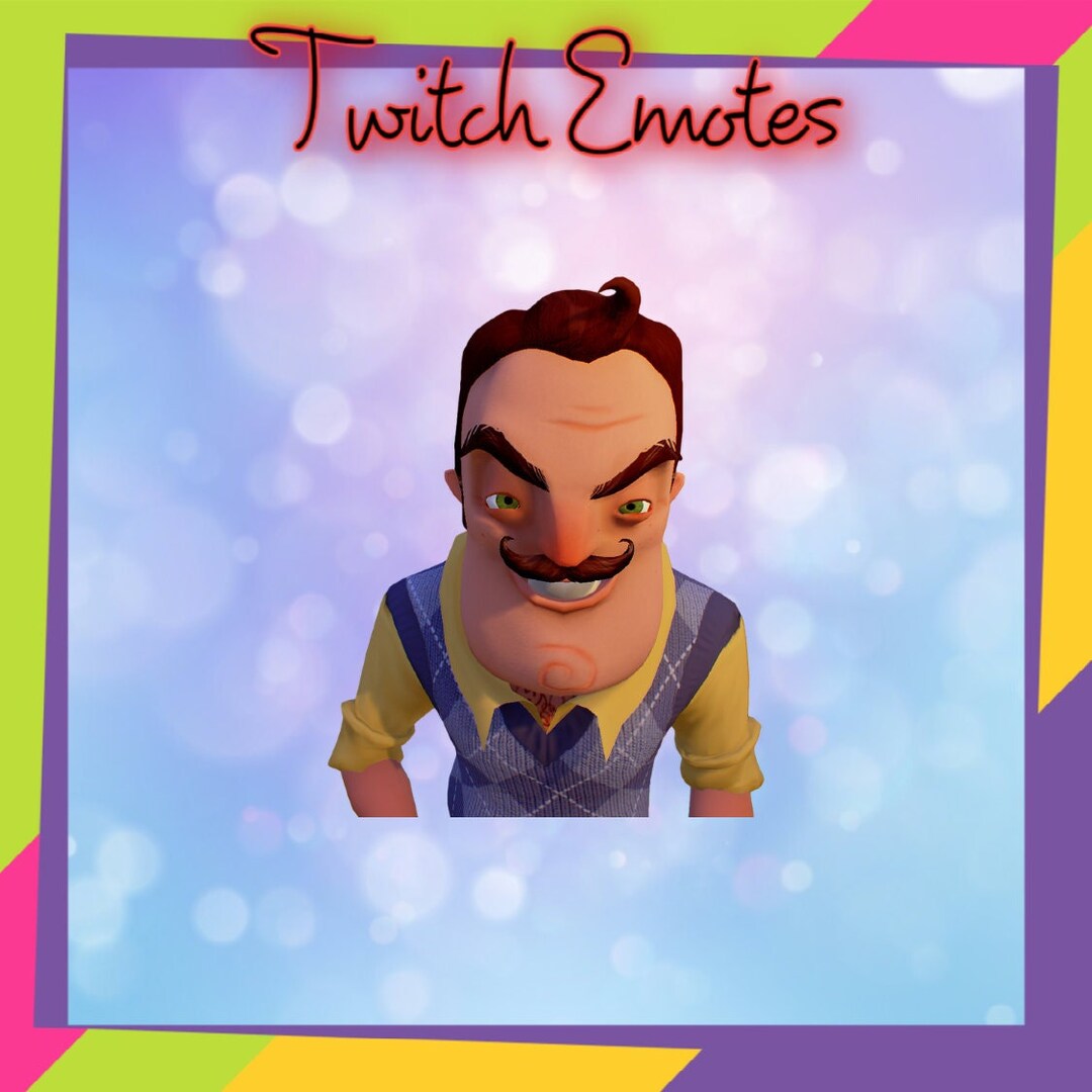 Hello Neighbor Emotes Twitch Emotes Discord Emotes Streamer - Etsy