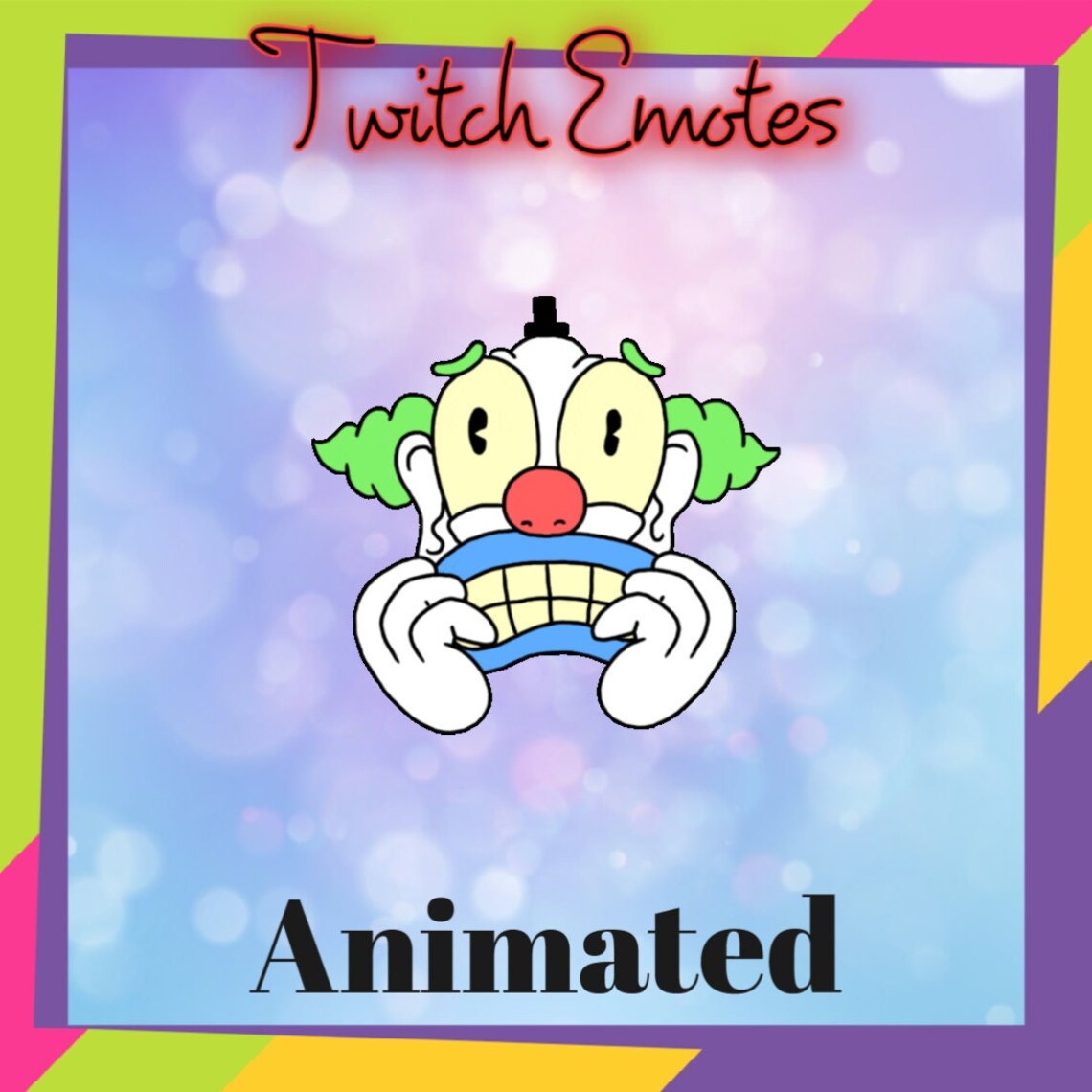Animated Scared Clown Emote, Twitch Emotes, Discord Emotes, Streamer ...