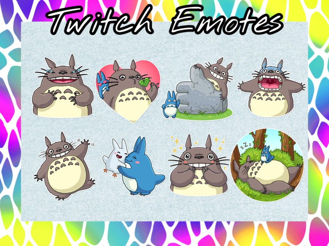 Totoro Emotes, Twitch Emotes, Cute Emotes, Discord Emotes, Streamer ...