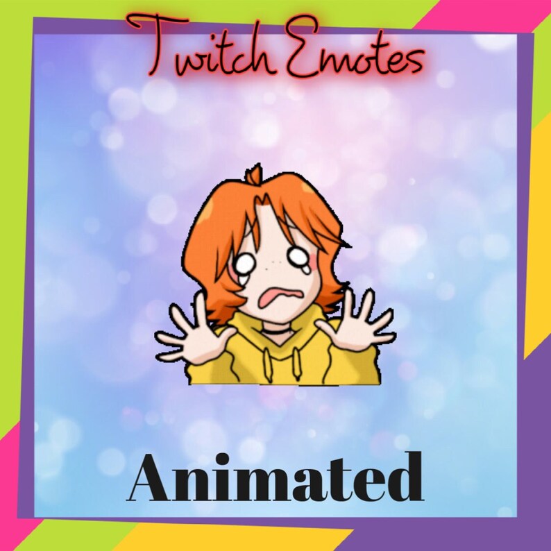 Animated Scared Emote Twitch Emotes Discord Emotes Streamer - Etsy