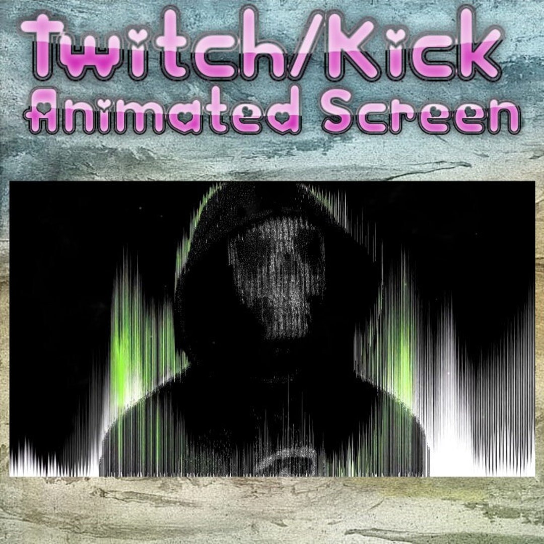 Hacker Animated Twitch Kick Screen, Streaming Screen, Animated Screen ...