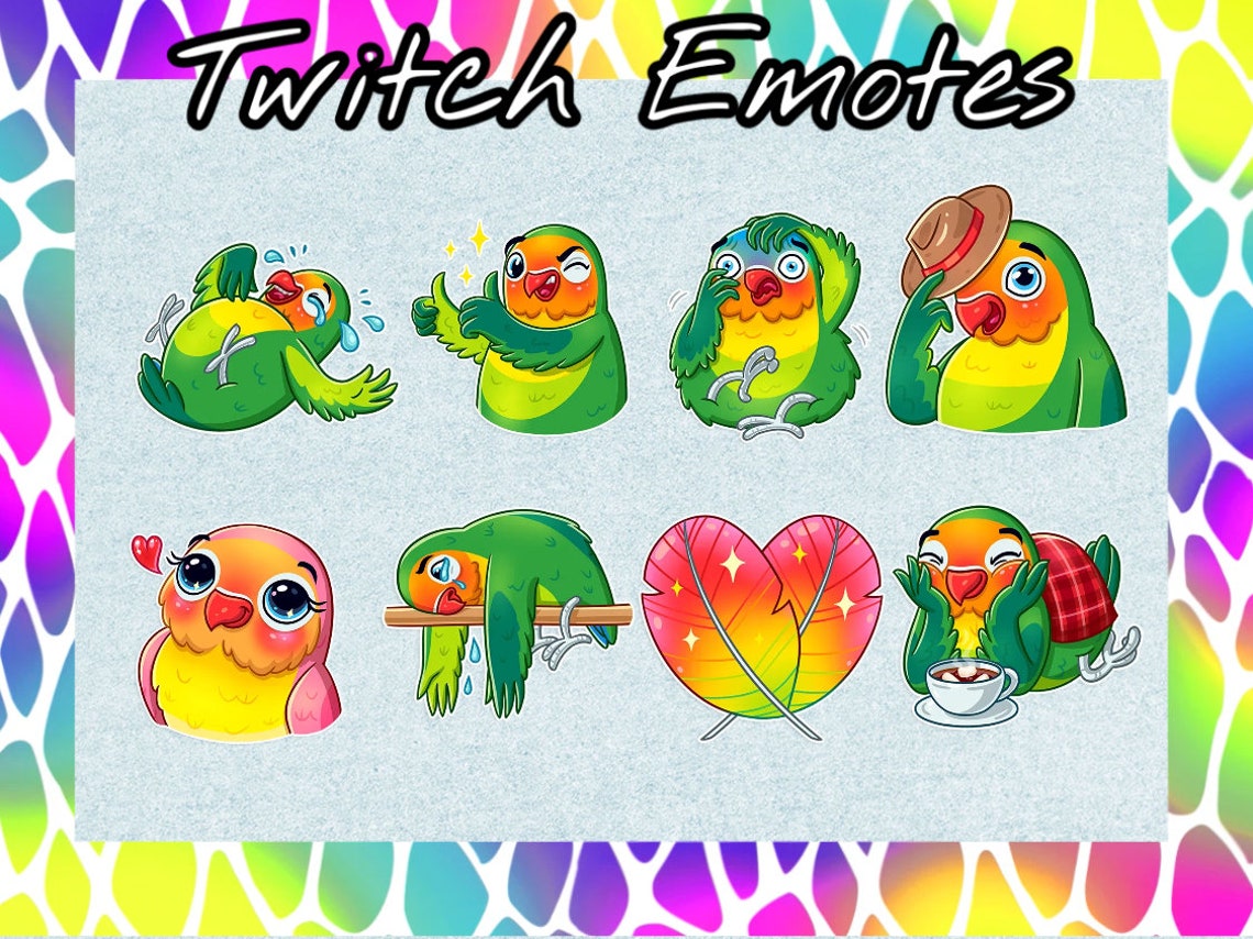 Lovebird Emotes, Twitch Emotes, Cute Emotes, Discord Emotes, Streamer ...