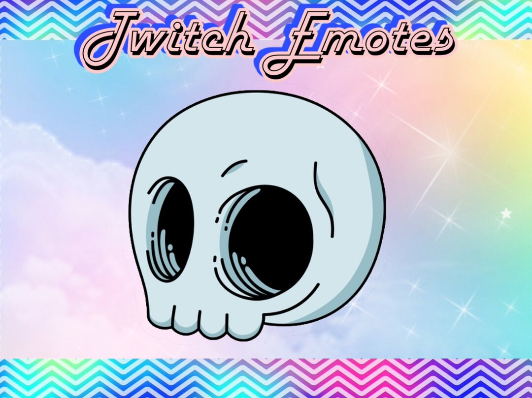 Cool Skull Head Emote, Twitch Emotes, Single Emotes, Halloween Emote ...