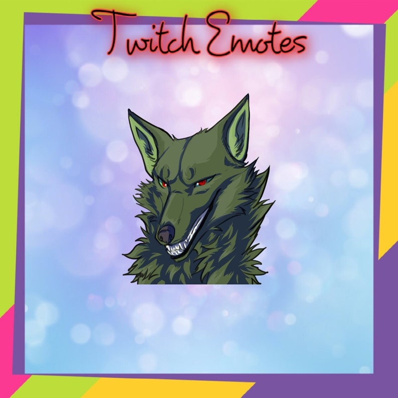 Werewolf Wolf Emotes Twitch Emotes Discord Emotes Streamer - Etsy