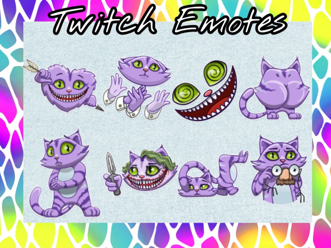 Cheshire Cat Pack 2 Emotes, Twitch Emotes, Cool Emotes, Discord Emotes ...
