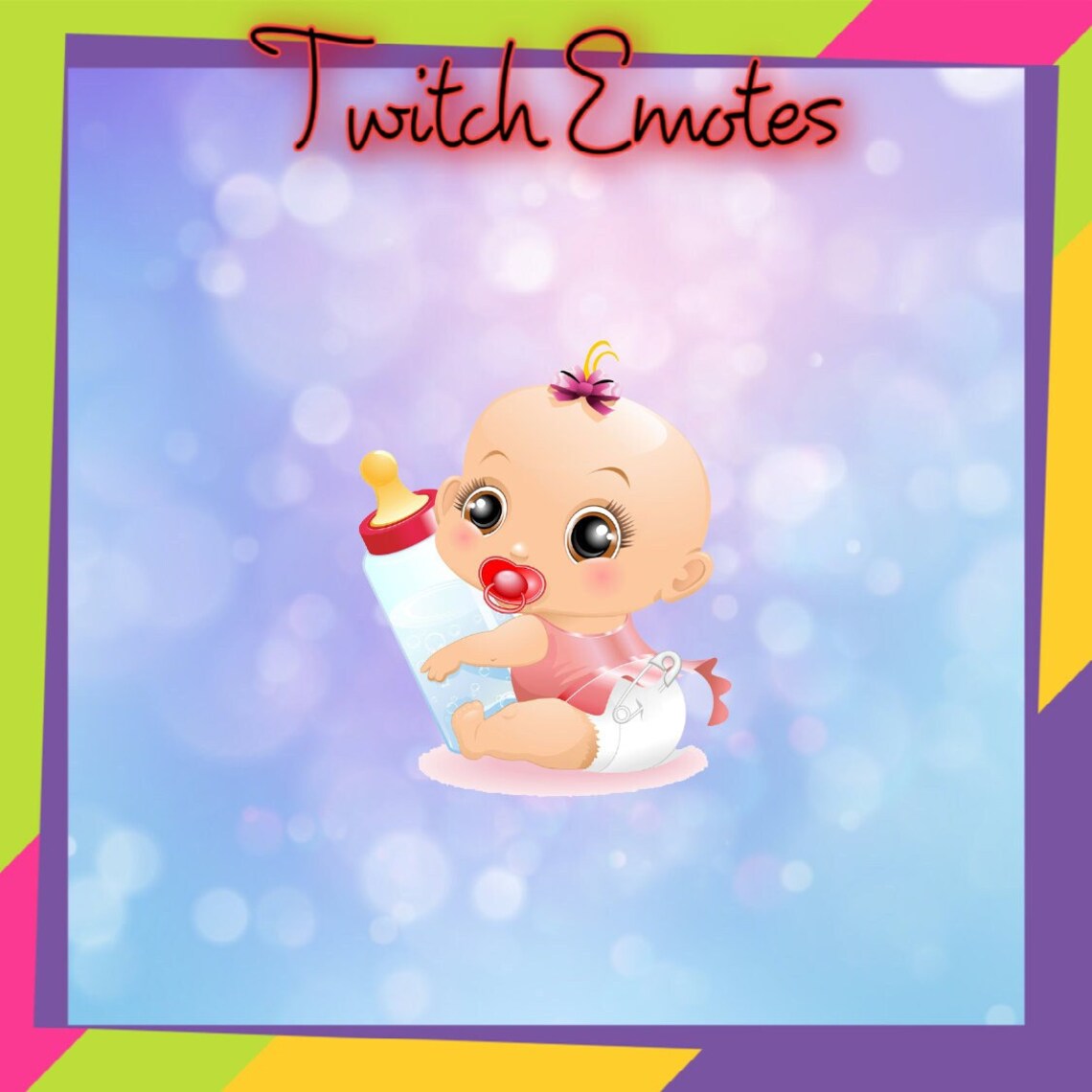 Baby Girl Emotes Twitch Emotes Cool Emotes Discord Emotes - Etsy