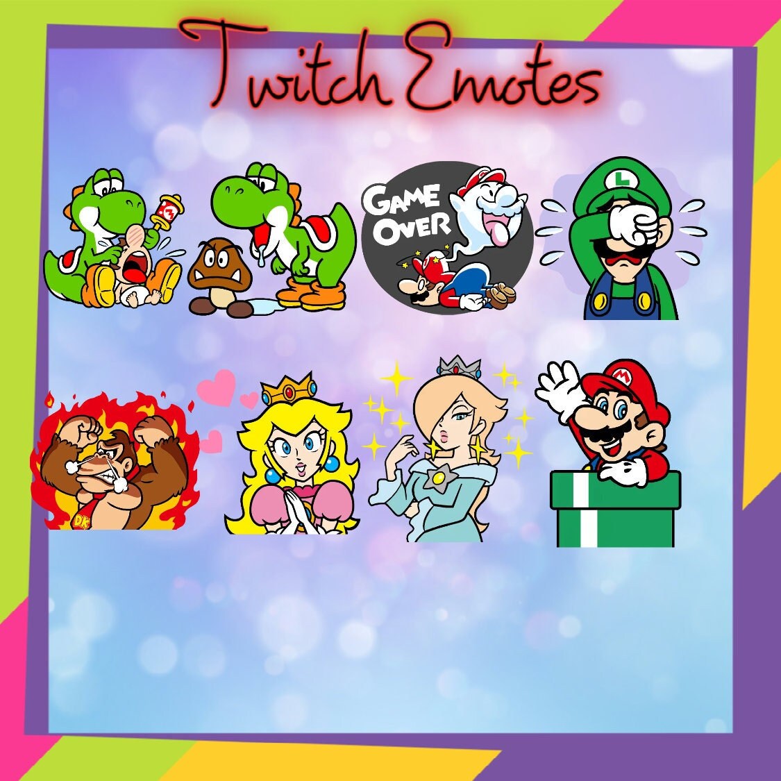 Plumber Mario Emotes, Twitch Emotes, Cute Emotes, Discord Emotes ...