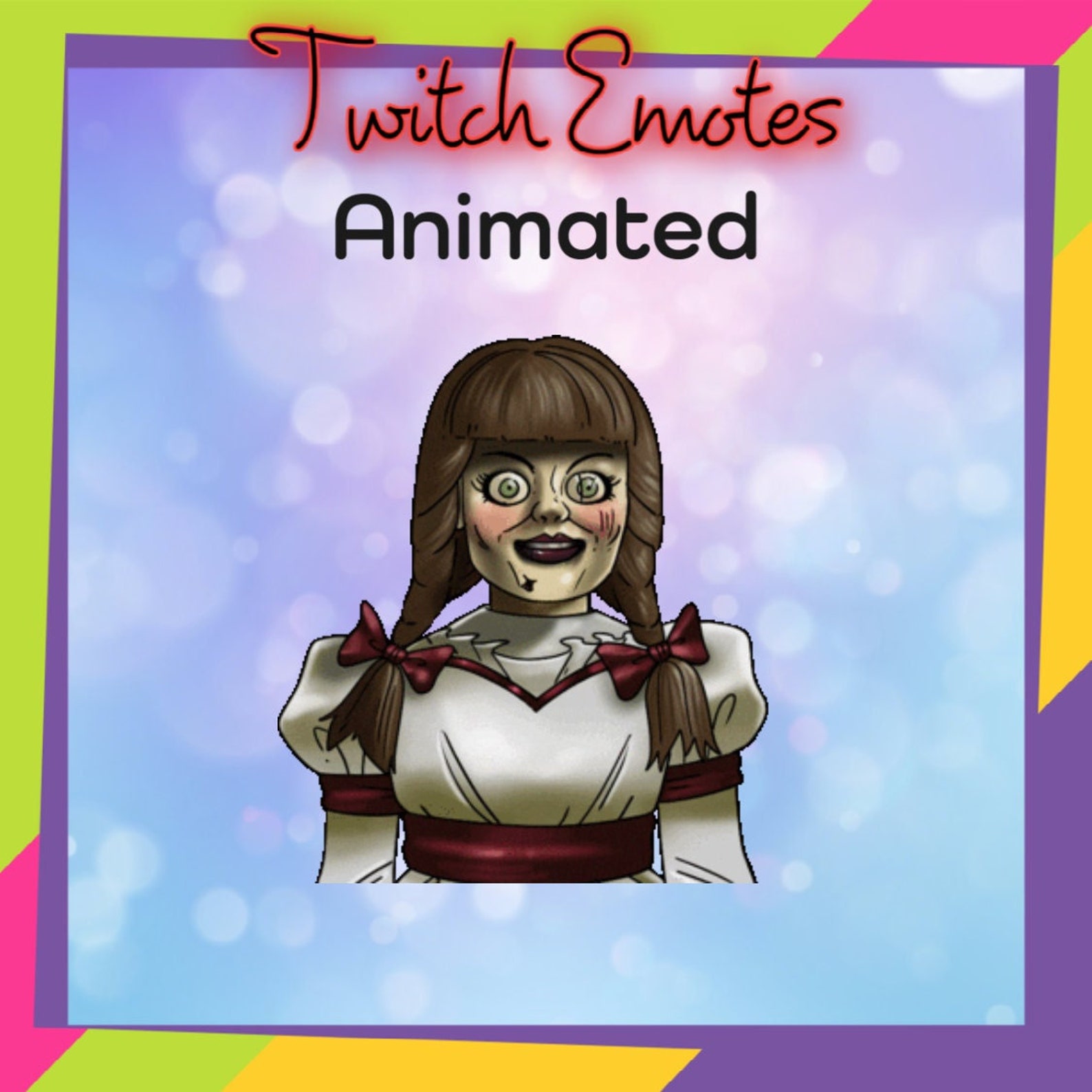 Annabelle Conjuring Animated Emotes, Twitch Emotes, Creepy Emotes ...