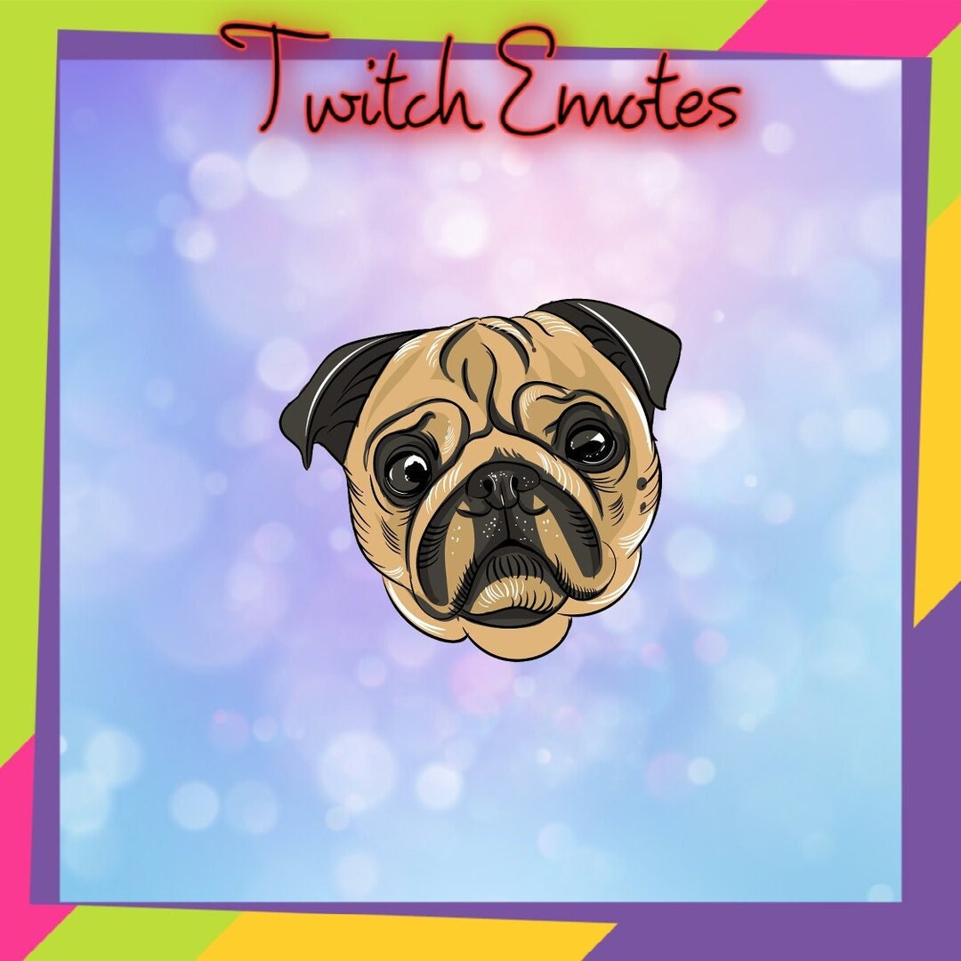 Dog Emotes Pug Emotes Twitch Emotes Cute Emotes Discord - Etsy