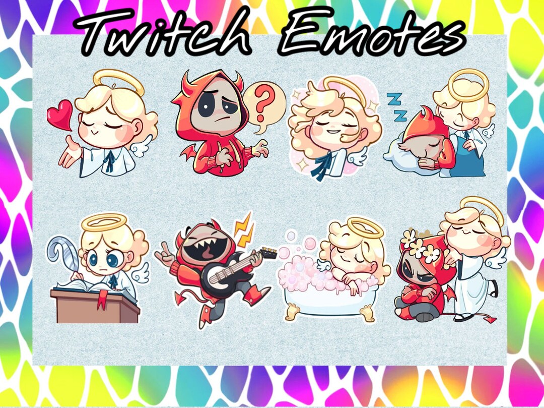 Angel and Demon Emotes, Twitch Emotes, Discord Emotes, Streamer Emotes ...