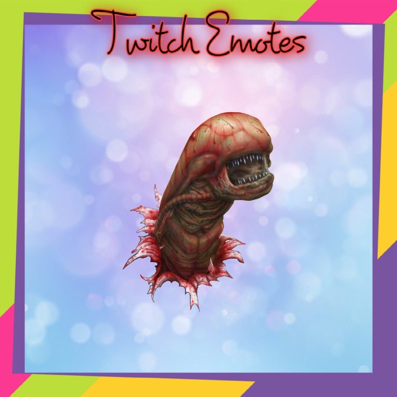 Alien Chestburster Emotes Twitch Emotes Cool Emotes Discord - Etsy
