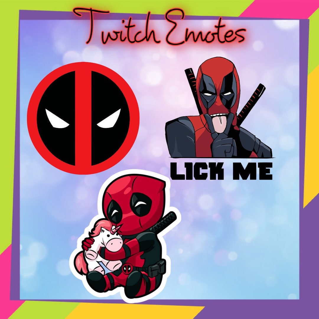 Mercenary Deadpool Emotes Twitch Emotes Cool Emotes Discord - Etsy ...
