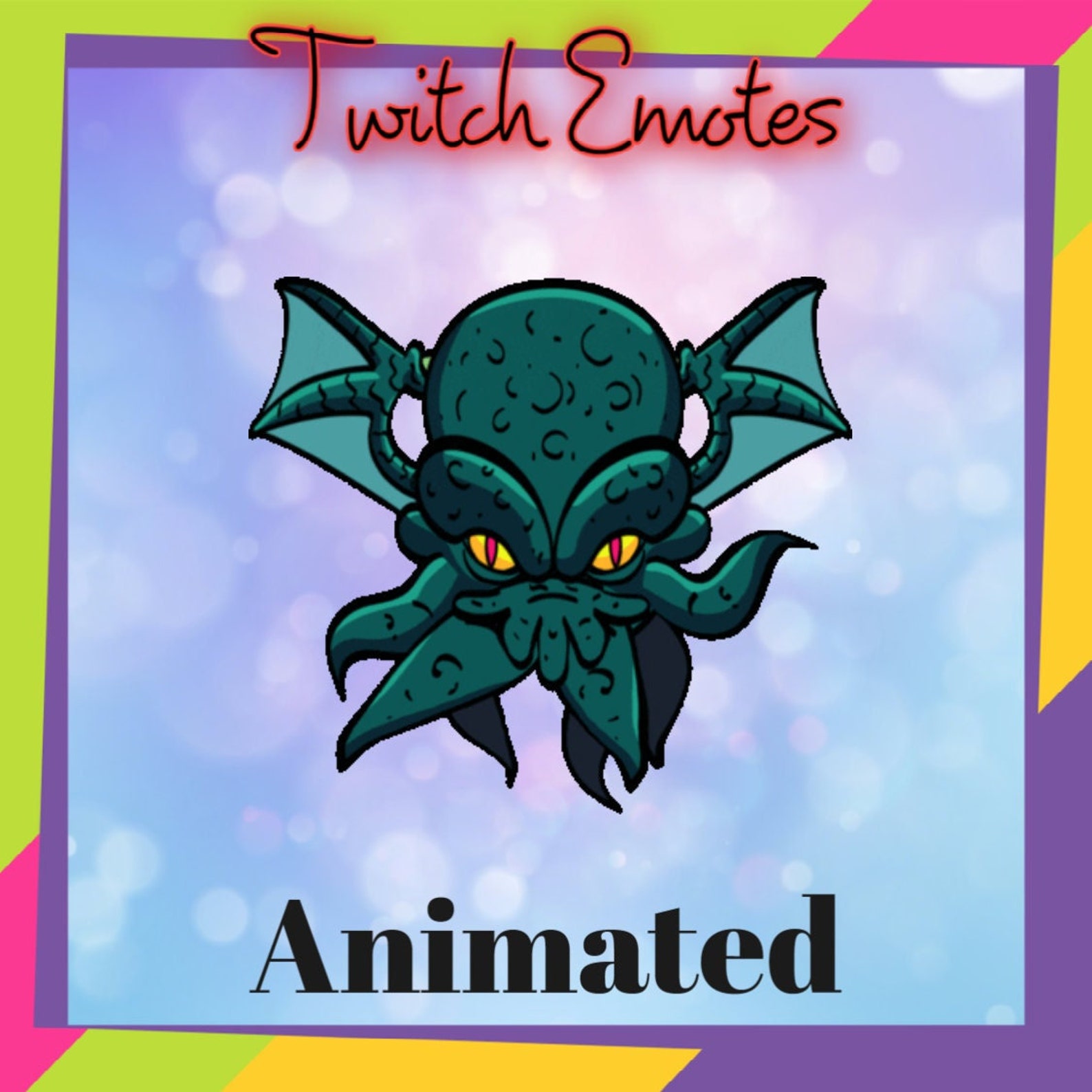 Cthulhu Kraken Animated Emotes Twitch Emotes Cute Emotes - Etsy