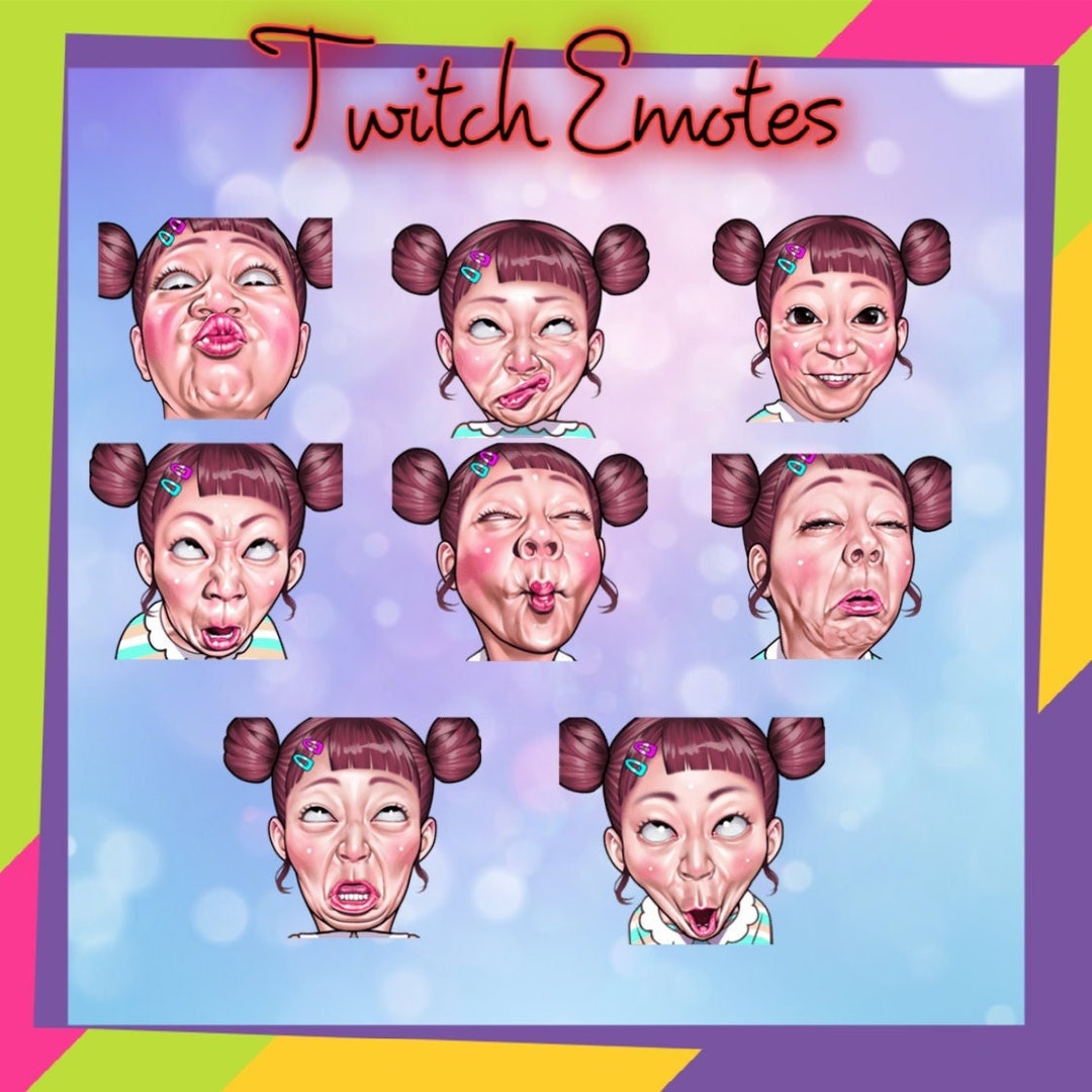 Funny Face Emotes Twitch Emotes Discord Emotes Streamer - Etsy UK
