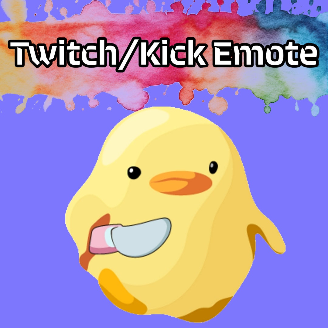 Duck Knife Emote Twitch Emote Cute Emote Discord Emotes - Etsy