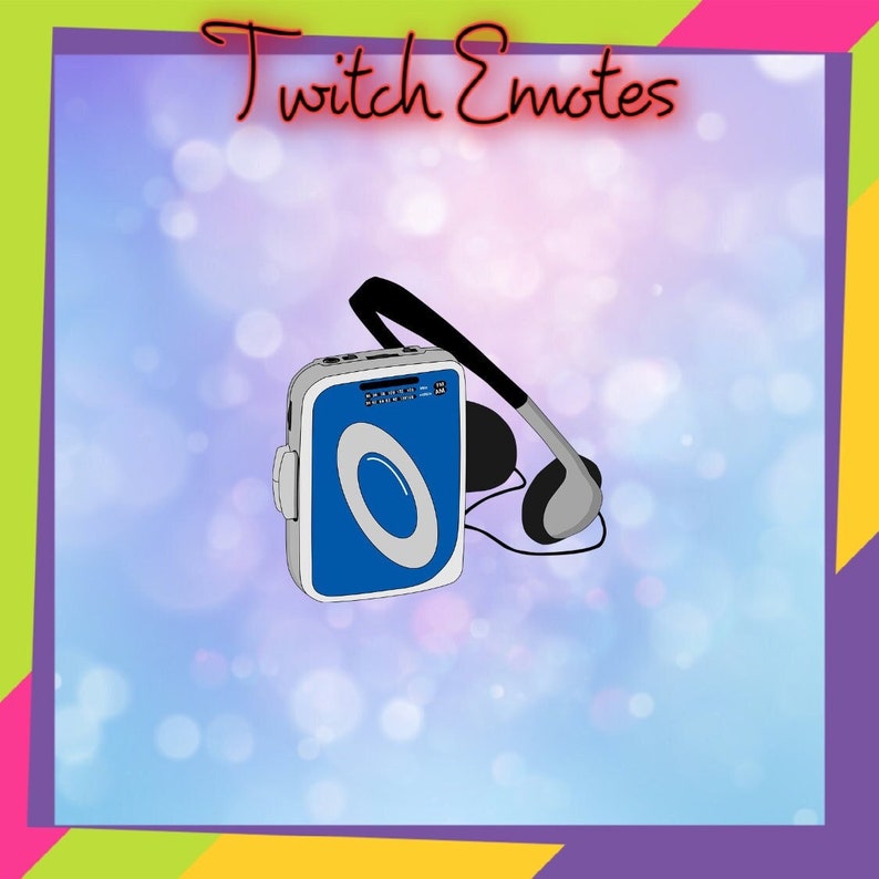 Retro Walkman Emotes Twitch Emotes Cute Emotes Discord - Etsy