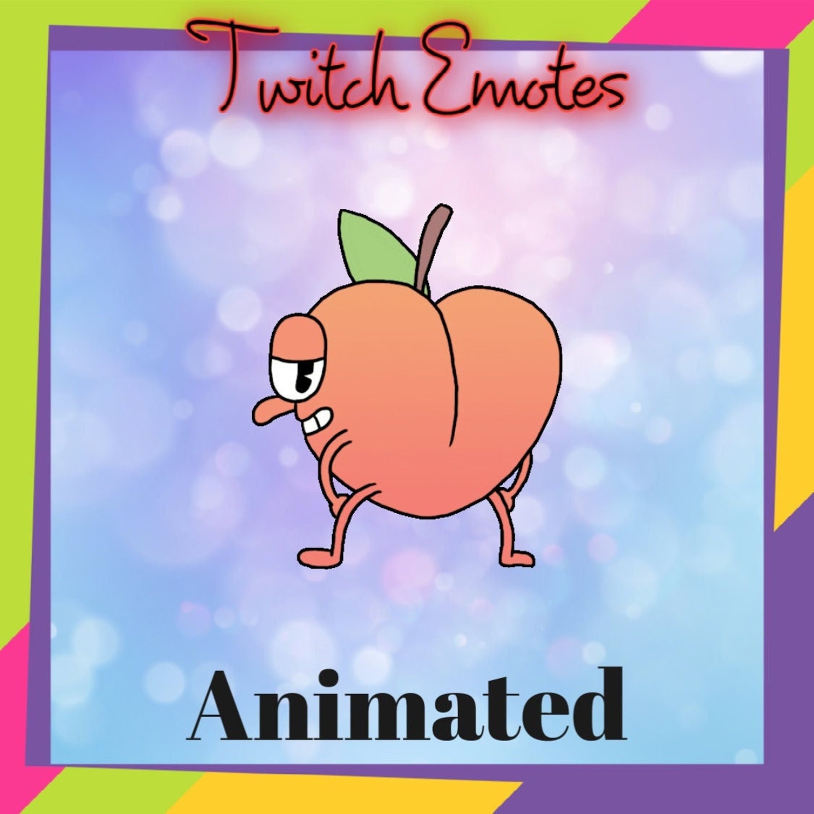 Animated Dancing Peach Emote, Twitch Emotes, Cute Emotes, Discord ...