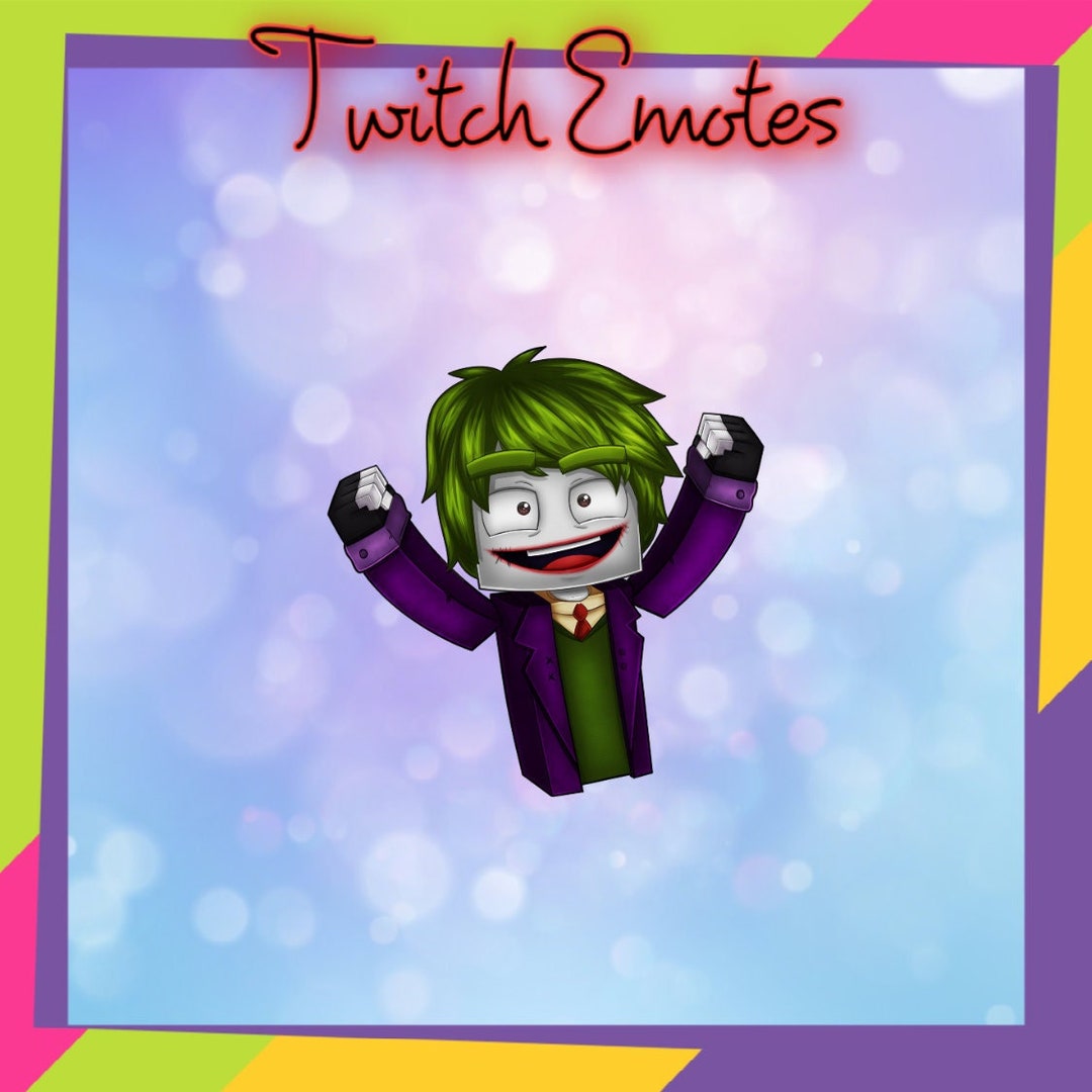 Joker Minecraft Emote, Twitch Emotes, Cool Emotes, Discord Emotes ...